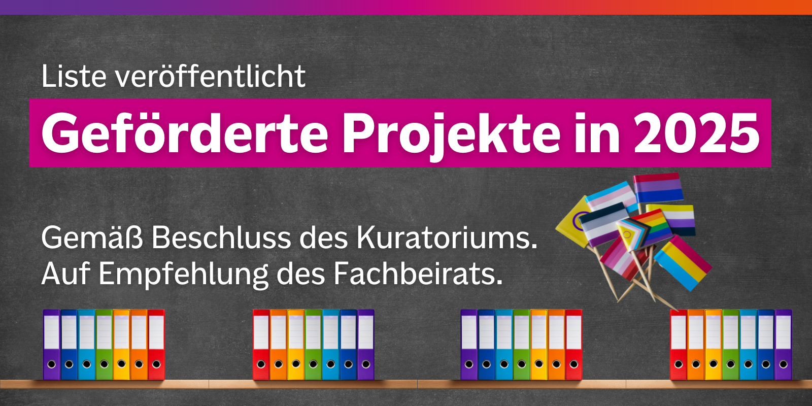 Geförderte Projekte für 2025 durch Kuratorium beschlossen ...